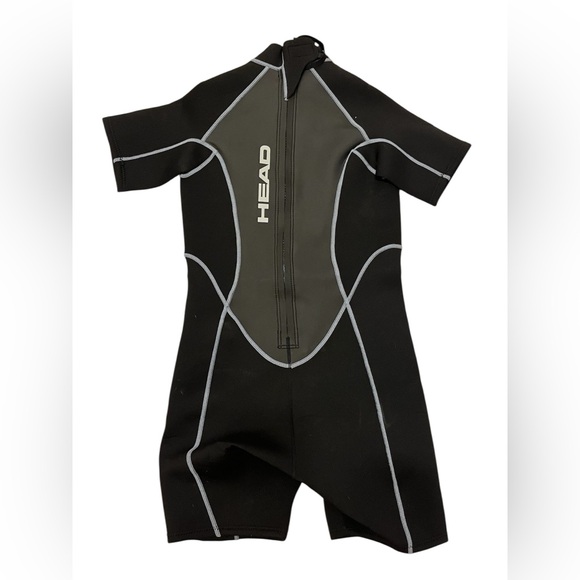 Head | Swim | Head Black And Gray Wave Shorty Scuba Diving Wetsuit ...